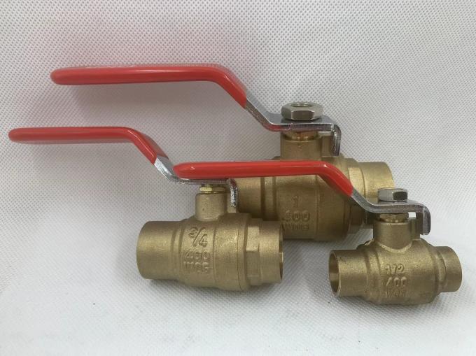 Durable 1/2 Inch Full Way Brass Ball Valve 400wog Female Threaded