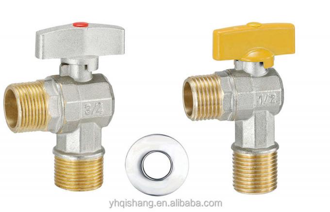 Safety DN20-NPT Plumbing Angle Valve Triangle Angle Valve 1/2inch