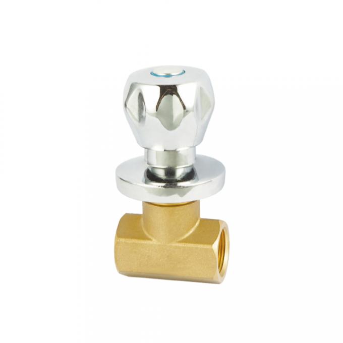 Normal Temperature Forged Brass stop water valve With Zinc Handle